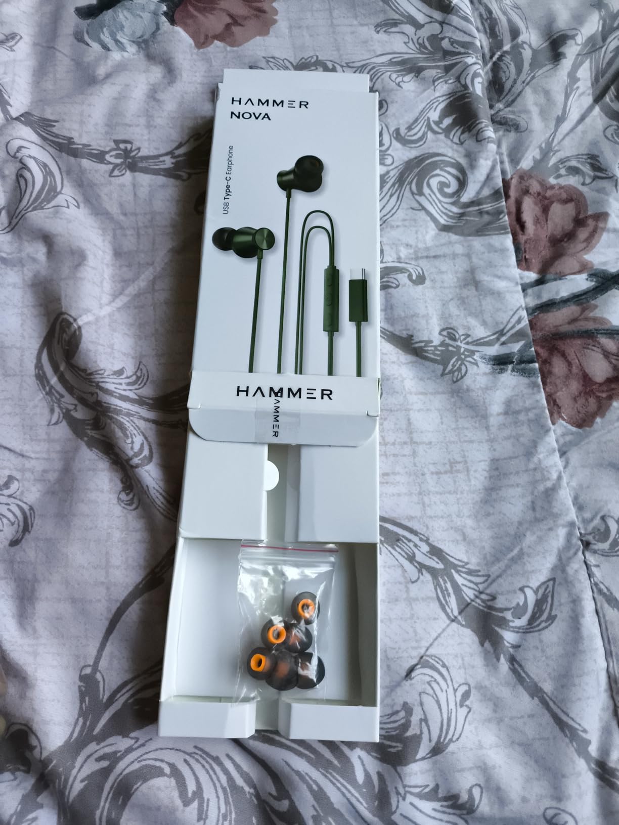 HAMMER Nova in Ear C Type Earphones Wired with Mic,13mm Driver, in-line ...