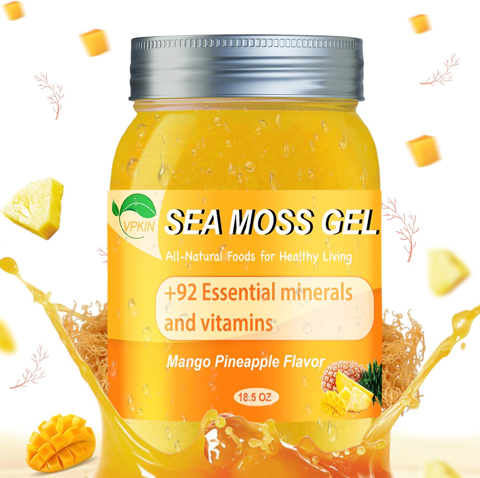 Amazon.com: Sea Moss Gel,Irish Sea Moss Raw Organic,Sea Moss Supplement ...