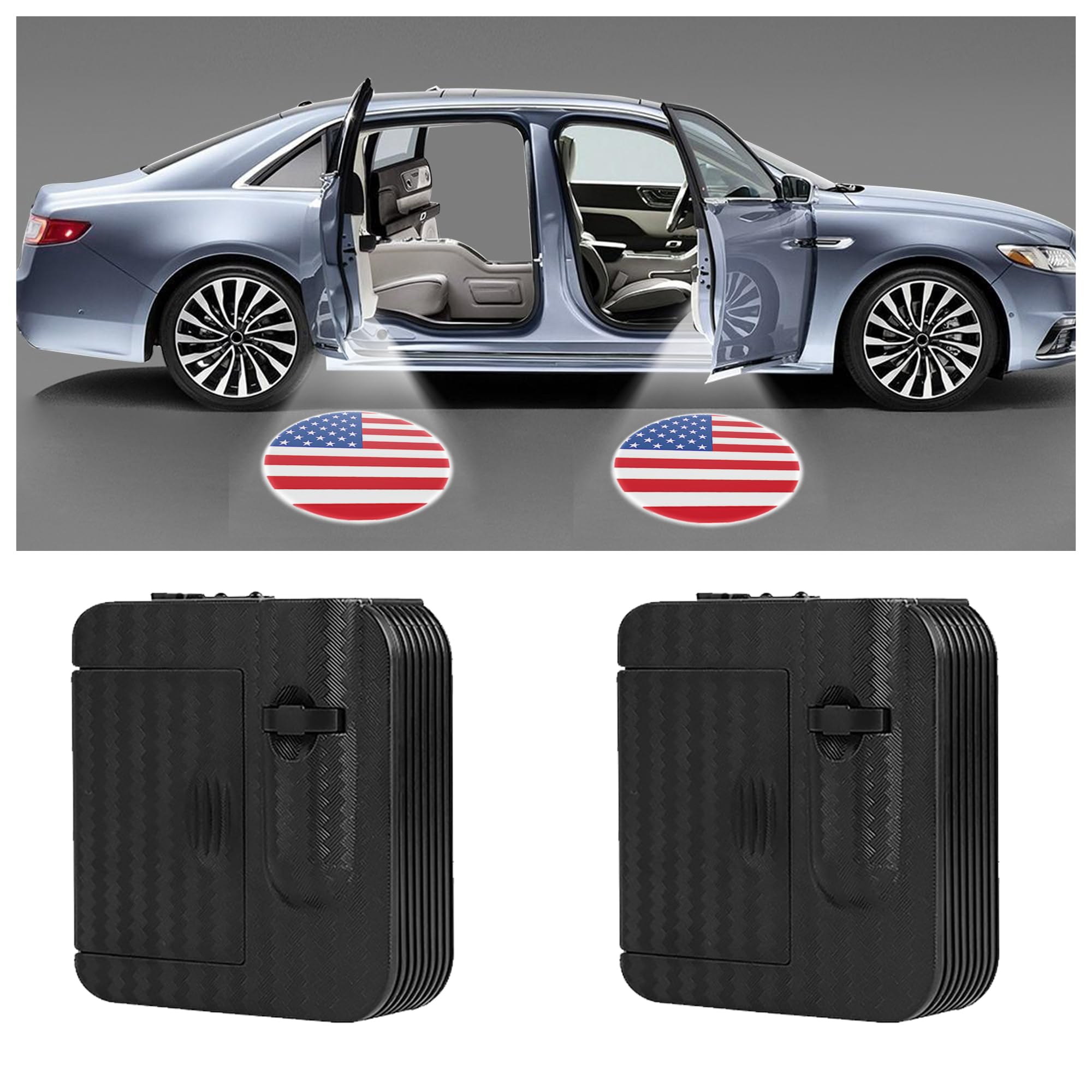 Amazon.com: 2PCS Cool Car Door Lights Logo Projector,HD Car Welcome ...