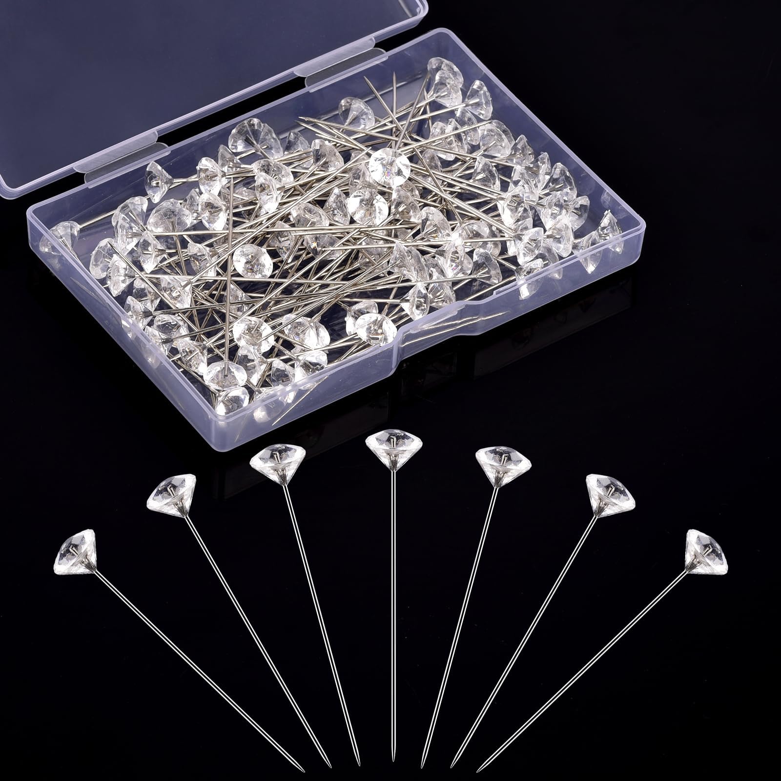 Amazon.com: Corsage Boutineer Pins, 100 Pcs Teardrop Pearl Sewing Pins ...