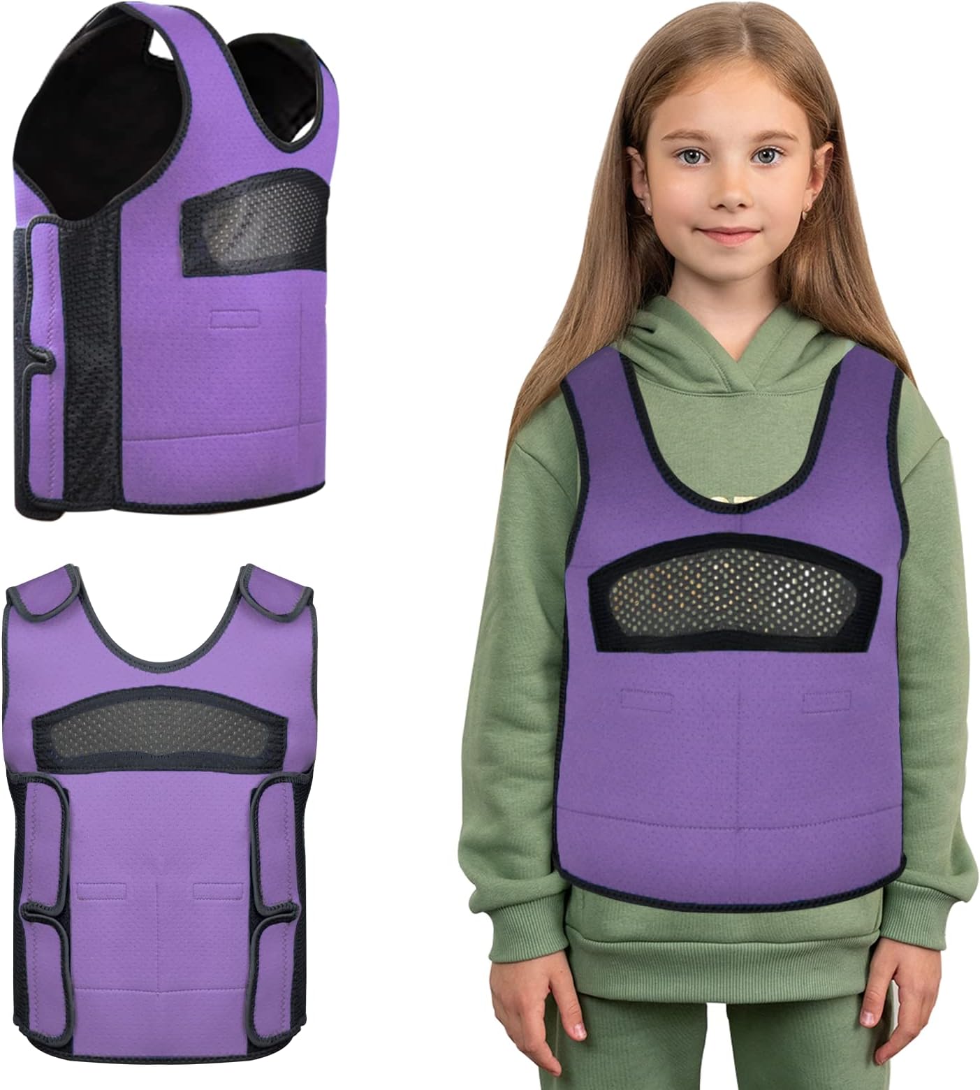 Amazon.com: Janmercy Weighted Vest for Kids Sensory Compression Vest ...