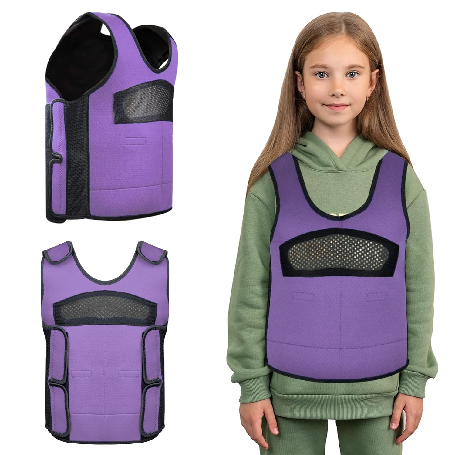 Weighted Vest for Kids (Medium, Ages 5 to 9) with Sensory Issues ...