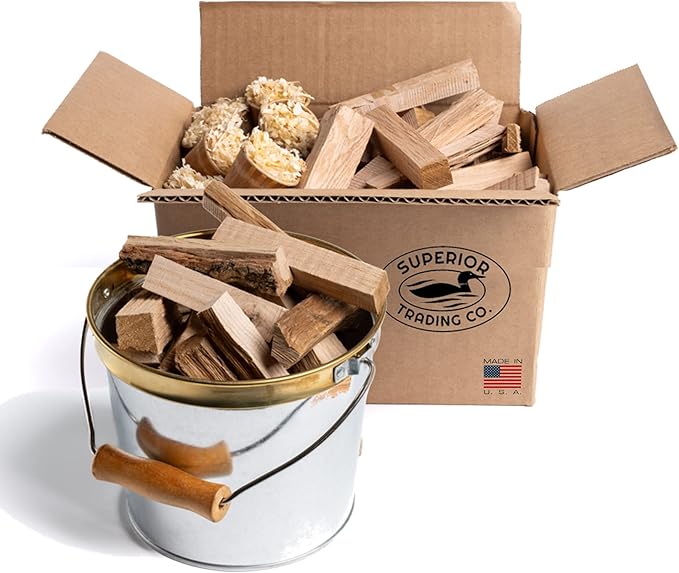 Amazon.com : Superior Trading Co. Oak Mini Fire Stick w/Fire Starter ...