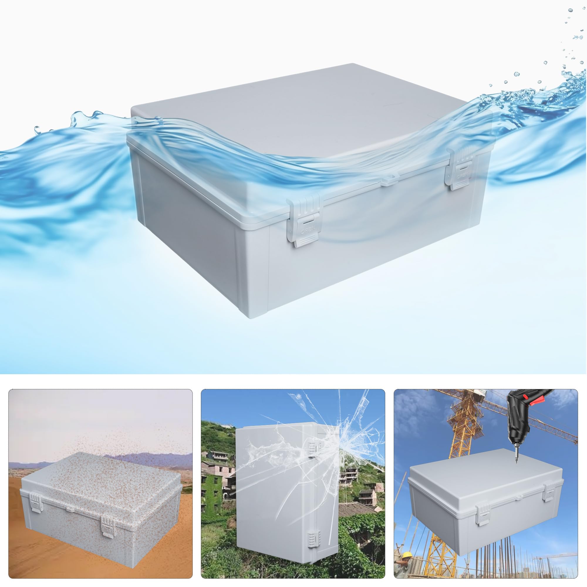 Large Plastic Electrical Boxes 20A Wiska 304 Junction Box LS0H 82mm X