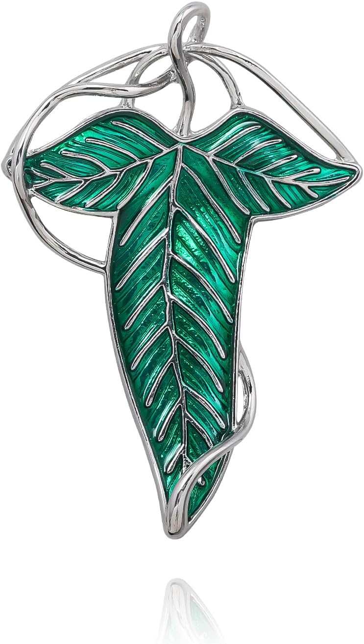 Amazon.com: Elven Green Tree Leaf Enamel Pin - Hobbits Cloak Leaf Clasp ...