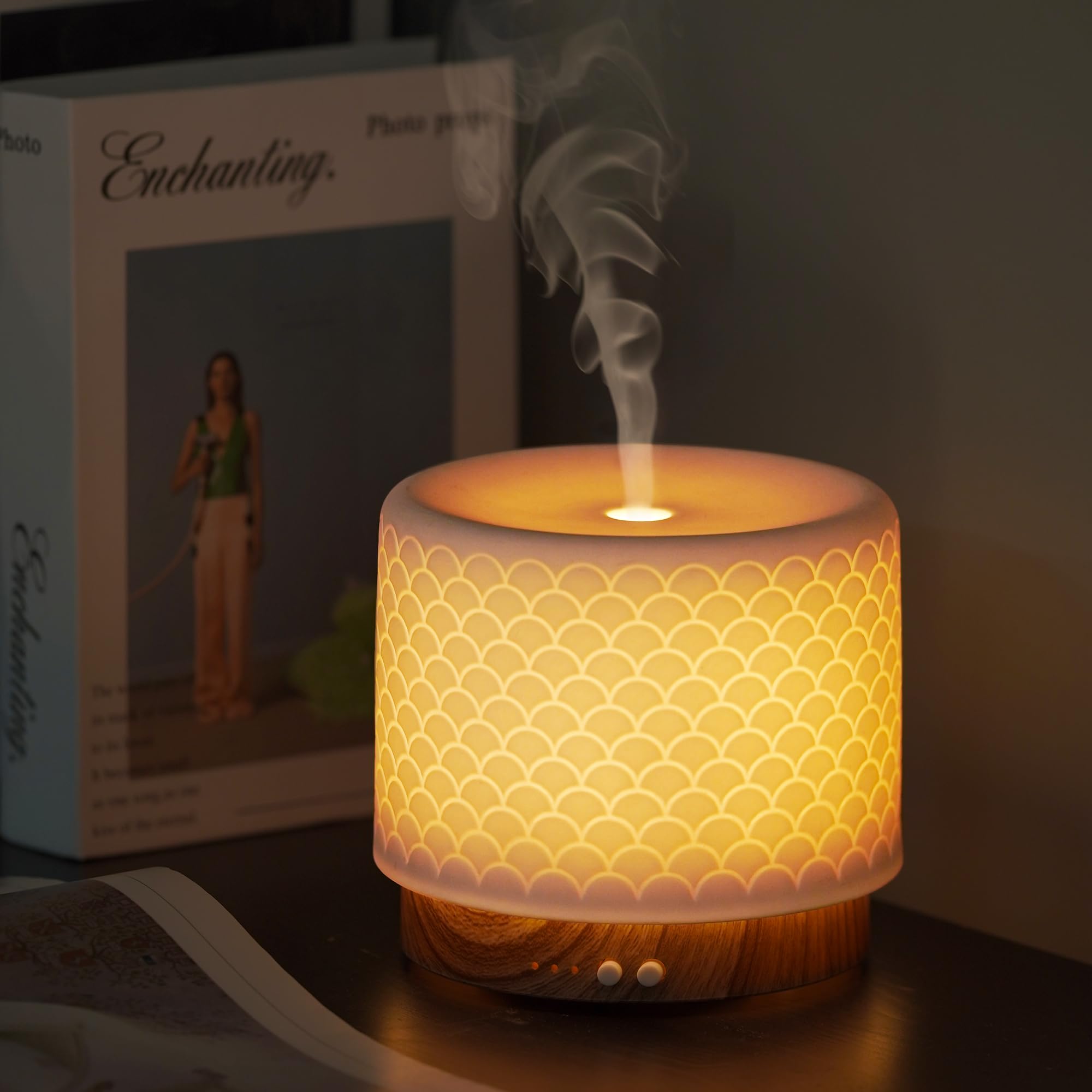 Amazon.com: Essential Oil Diffuser, Aesthetic Ceramic Diffusers for ...