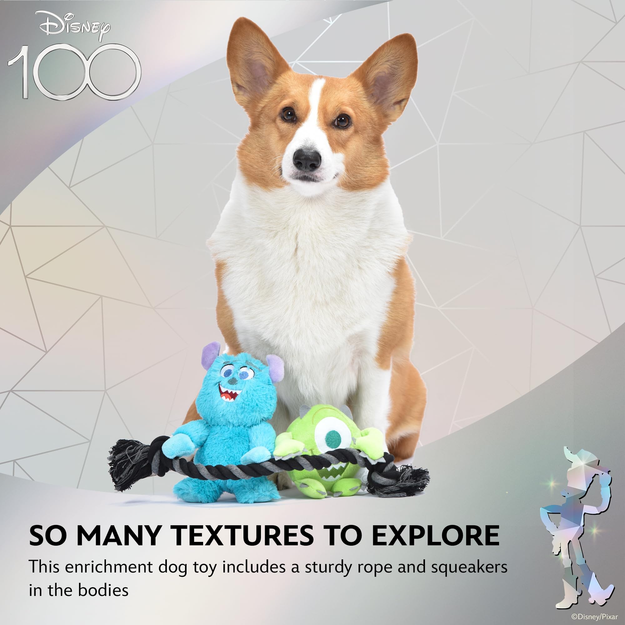 Snapklik.com : Disney For Pets Pixars Monsters, Inc Rope Pet Toy ...