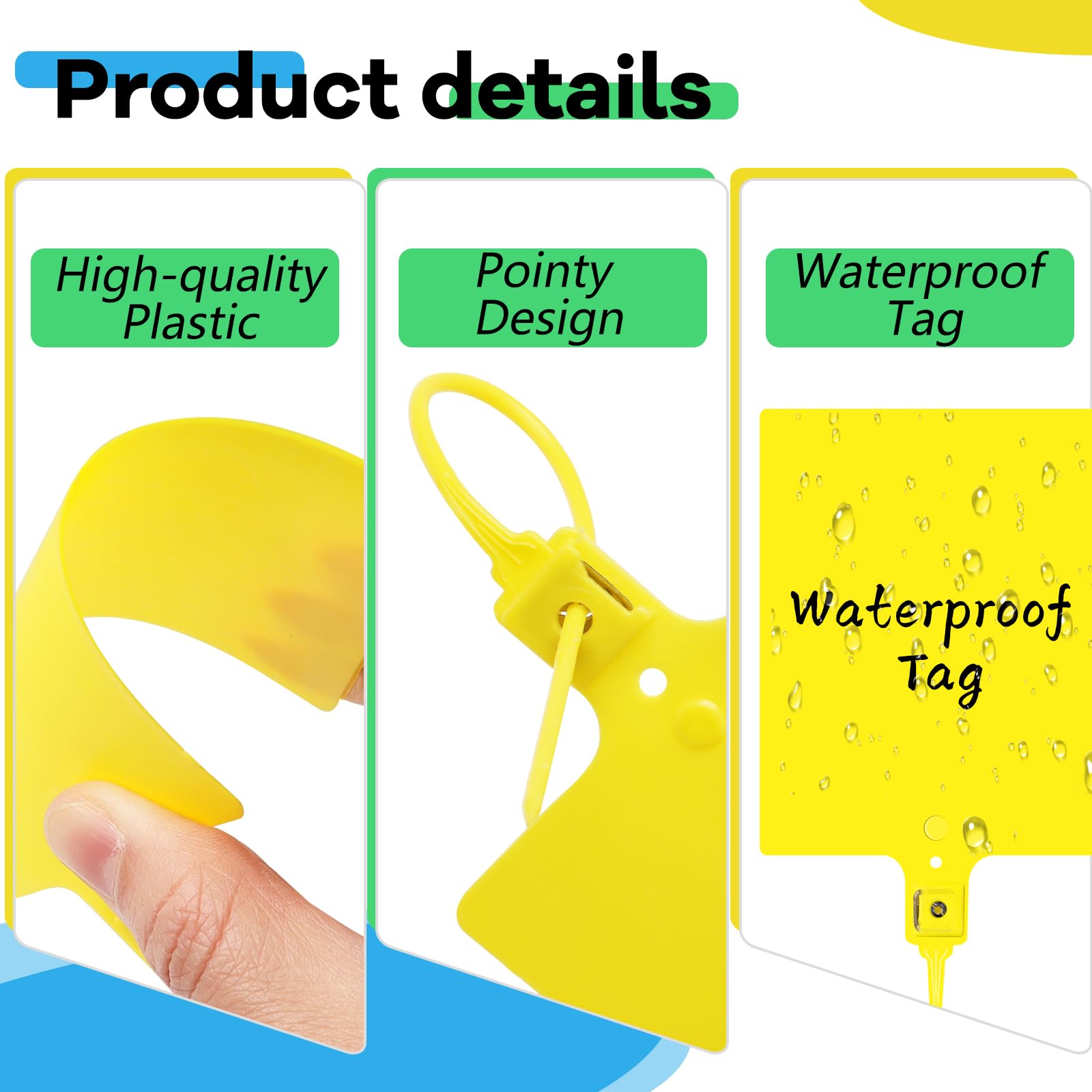 Snapklik.com : SBYURE 100 PCS Plastic Tags Shipping Tags Large ...