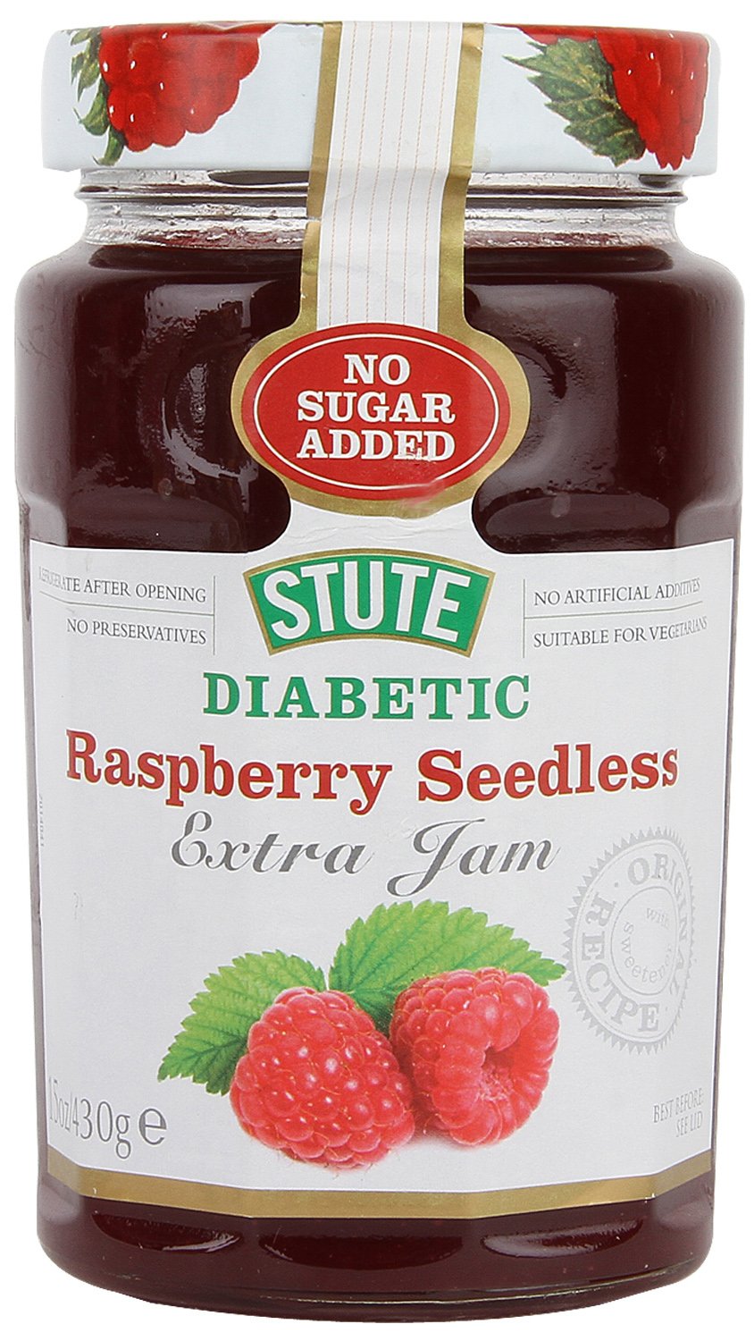 Stute Diabetic Jam - Raspberry, 430g Jar : Amazon.in: Grocery & Gourmet ...