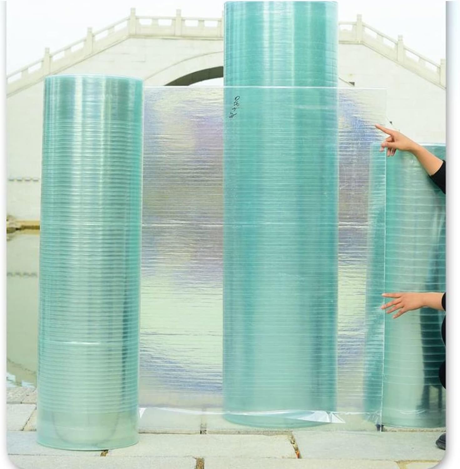 Polycarbonate Roof Sheet, 0.8mm Fiberglass Sheet, Easy to Bend and Cut ...
