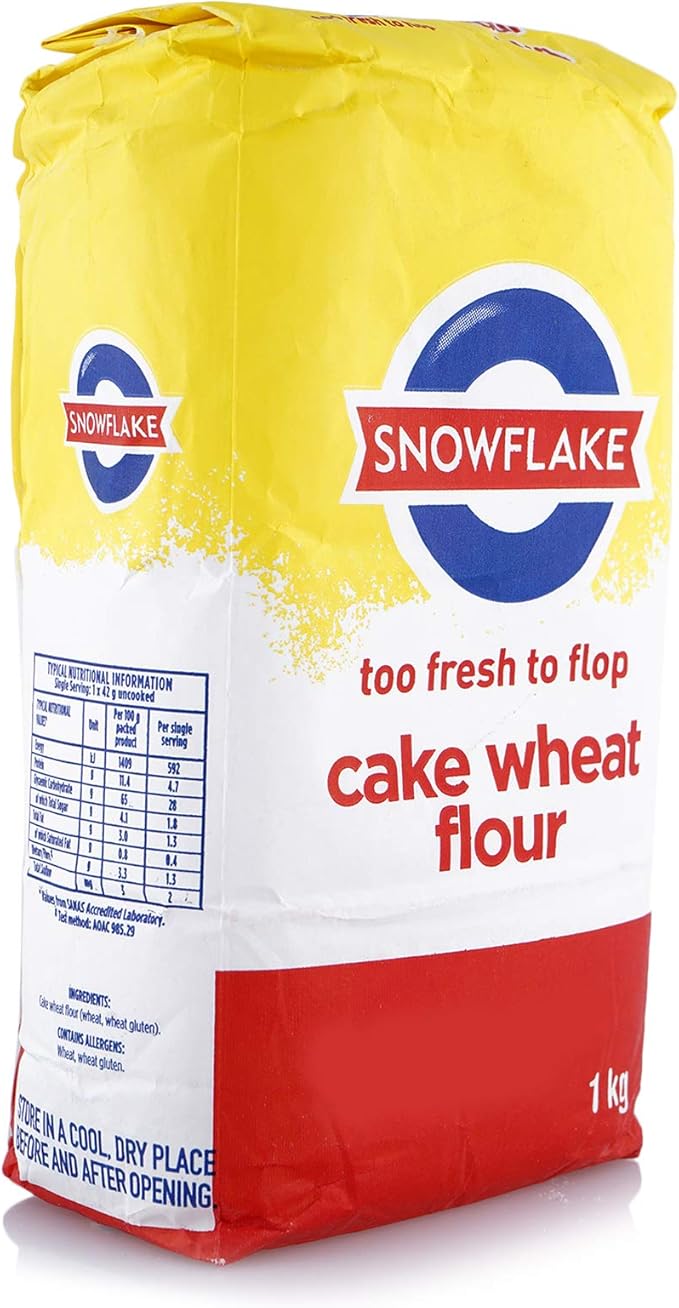 Snowflake Cake Wheat Flour 1kg : Amazon.co.uk: Grocery