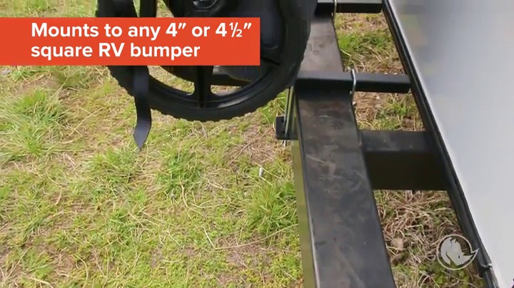 Watch Camco Rhino Bumper Mount RV Tote Tank Carrier - Mounts Directly ...