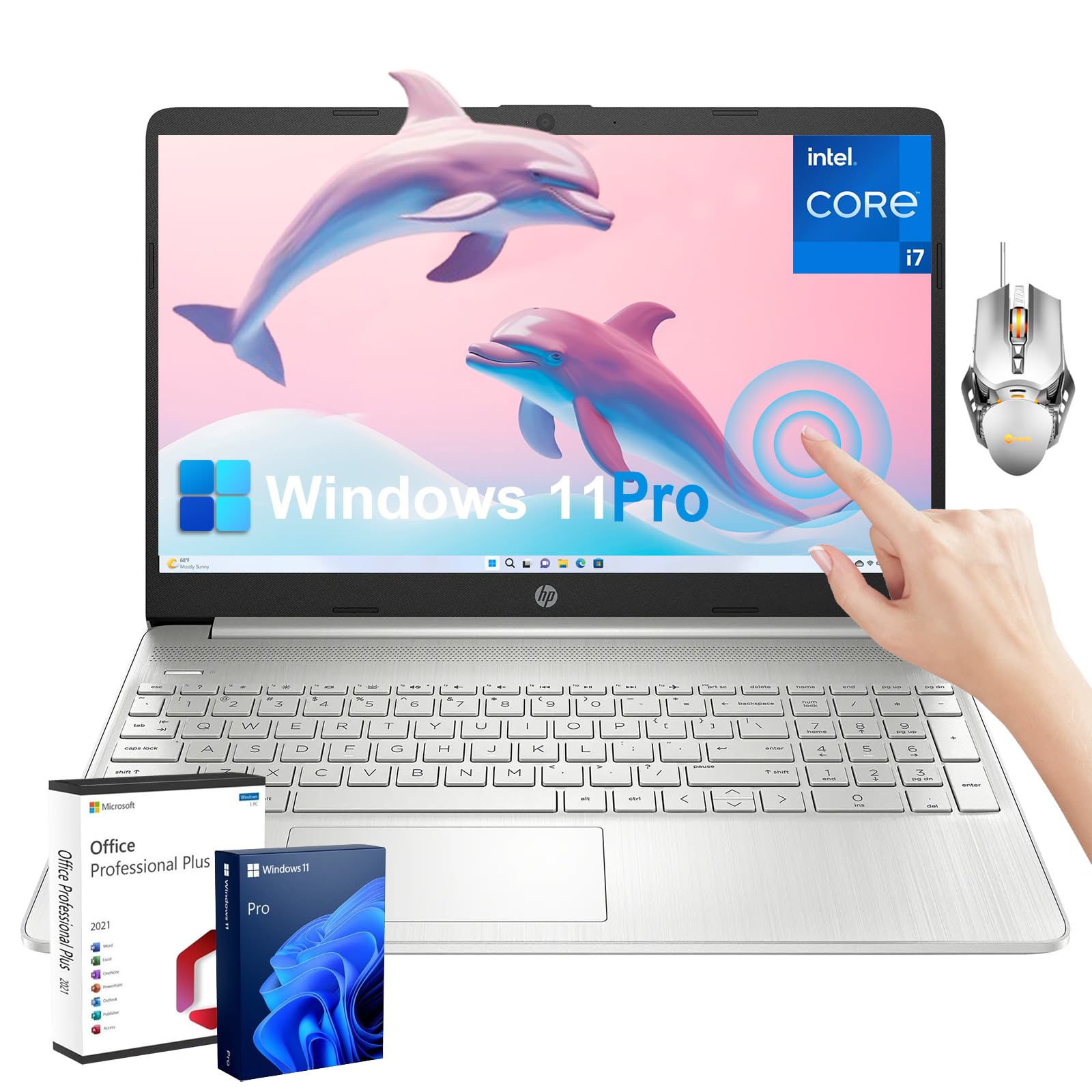 Amazon.com: HP 15 Touch Screen Laptop Computer - 12th Generation Intel ...