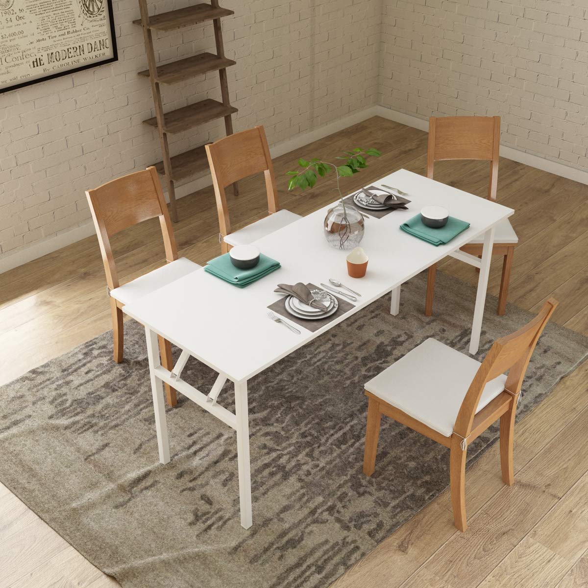 Buy Need Computer Desk Office Desk 62 inches Folding Table with BIFMA ...