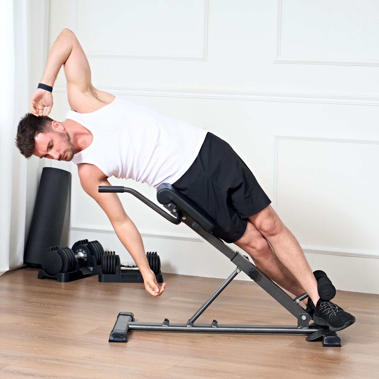 Snapklik.com : Roman Chair Back Extension Machine, Hyperextension Bench ...