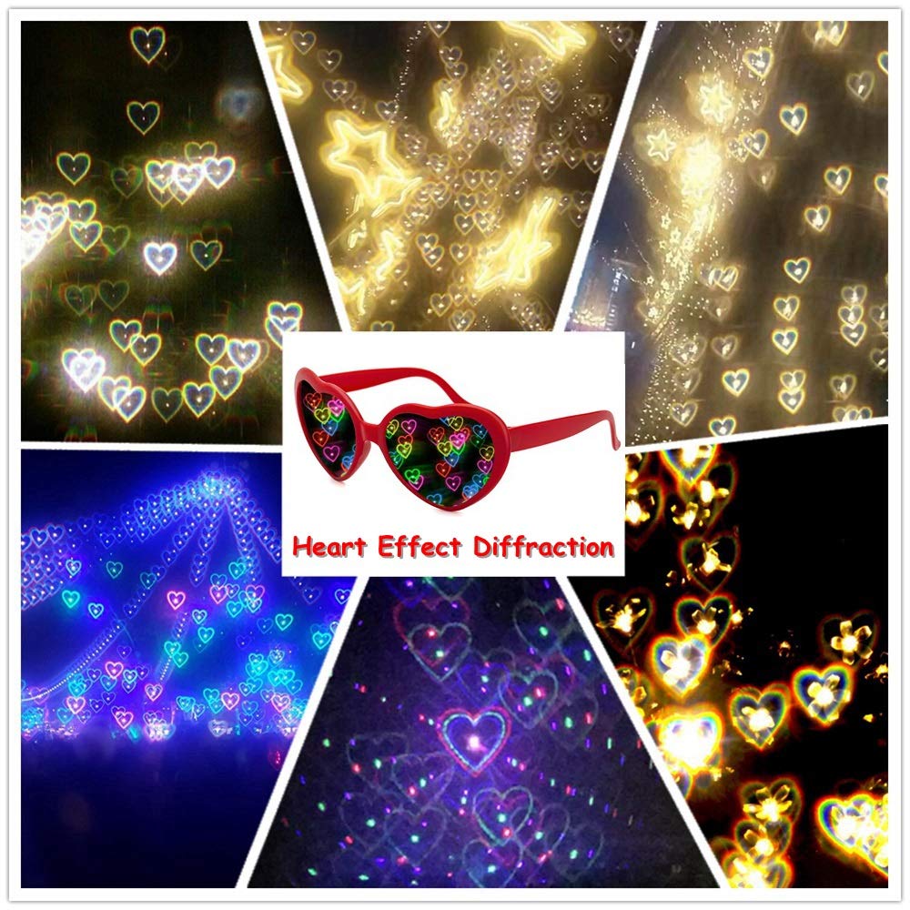 Heart Effect Diffraction Glas...B08ZHH3JZ3 | Encarguelo.com