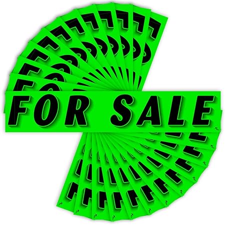 Amazon.com: Car Dealer Vinyl Windshield Slogan Stickers - 3 Dozen (36 ...