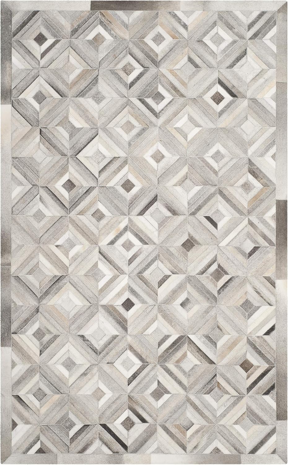 Amazon.com: Handmade Leather Area Rug, Mid-Century Modern Leather ...