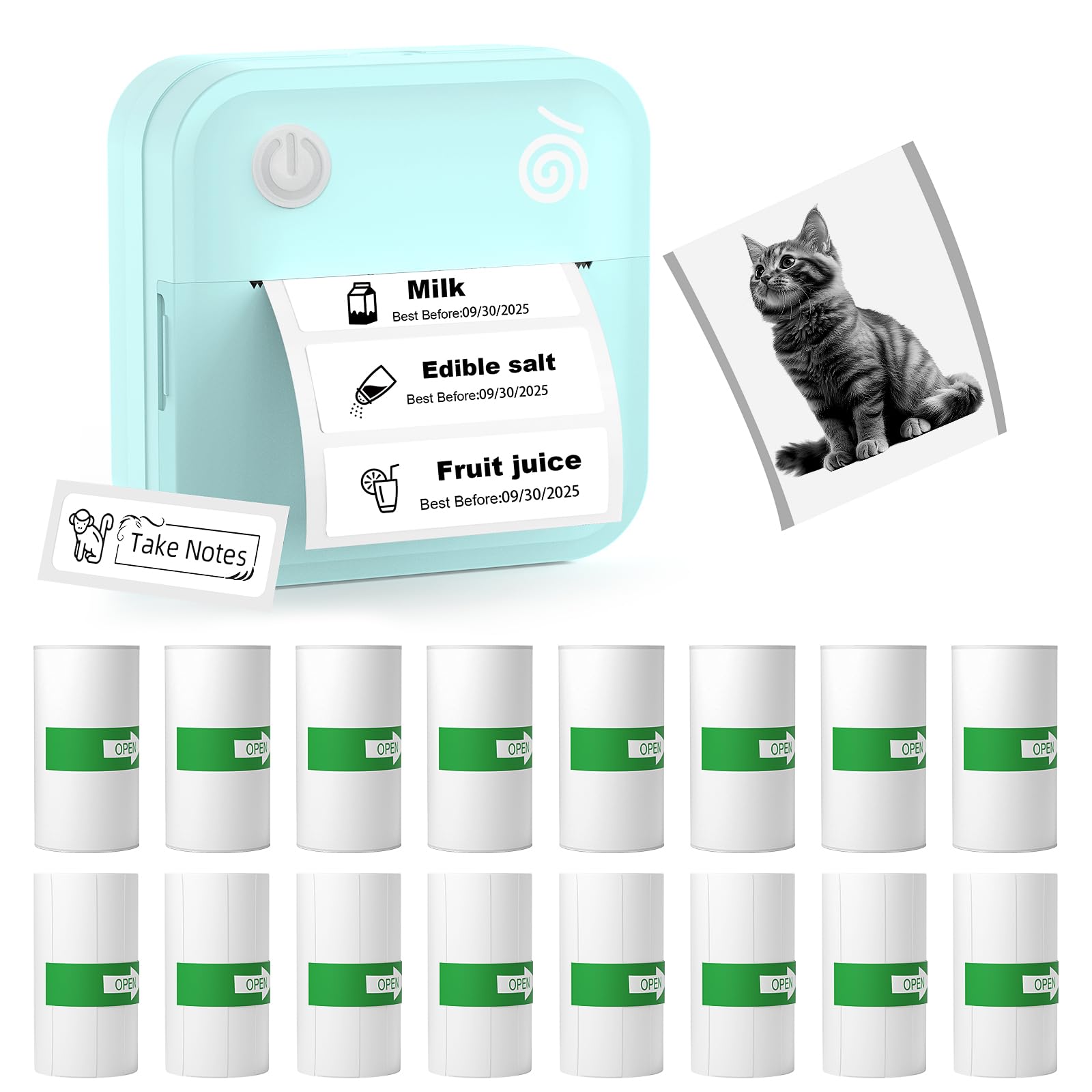 Amazon.com : Label Printing Paper - Suitable for D1-Label Printer Sky ...