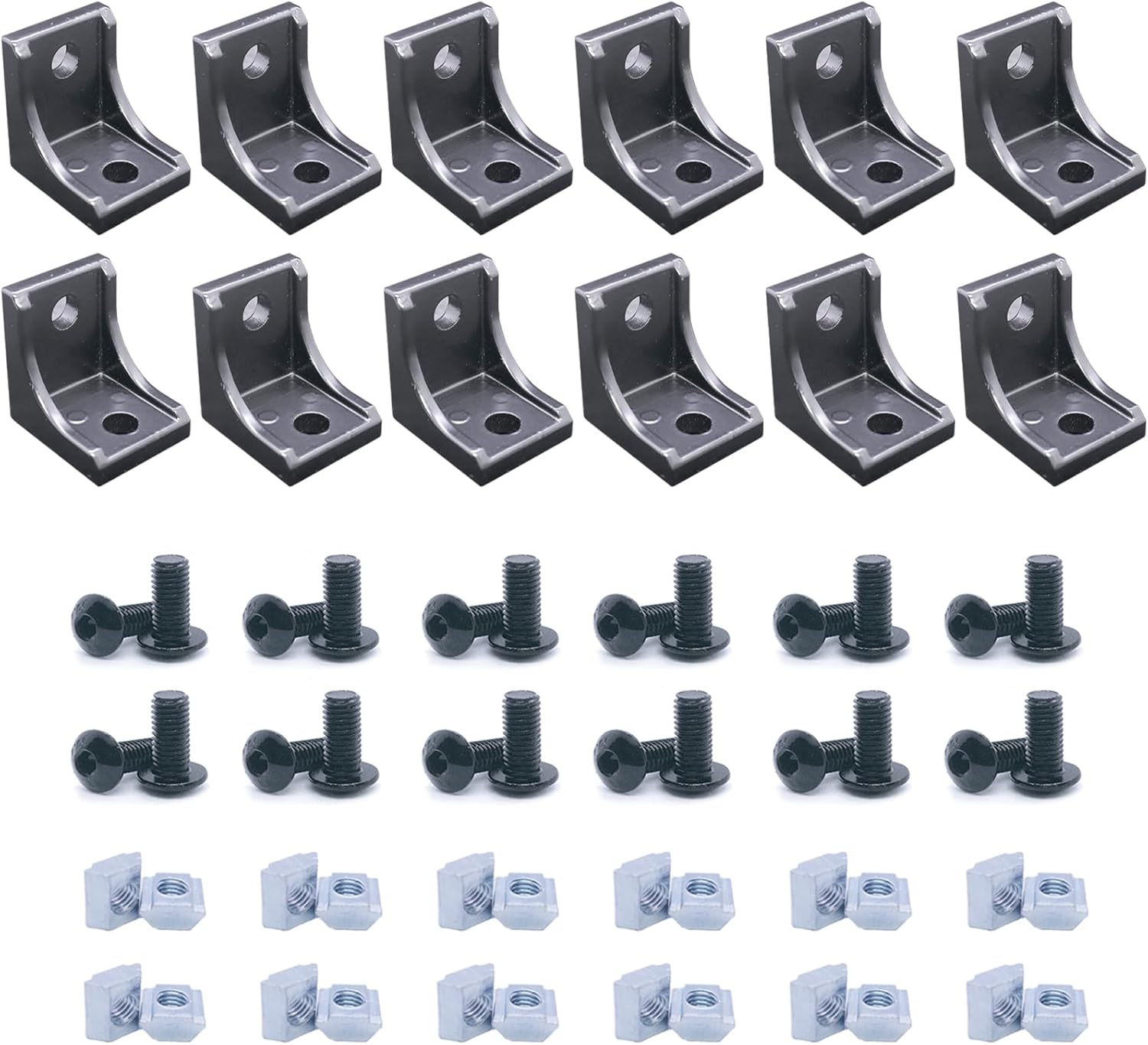 Amazon.com: QIJINTRID 12Sets 1010 Series Extruded Aluminum Corner ...