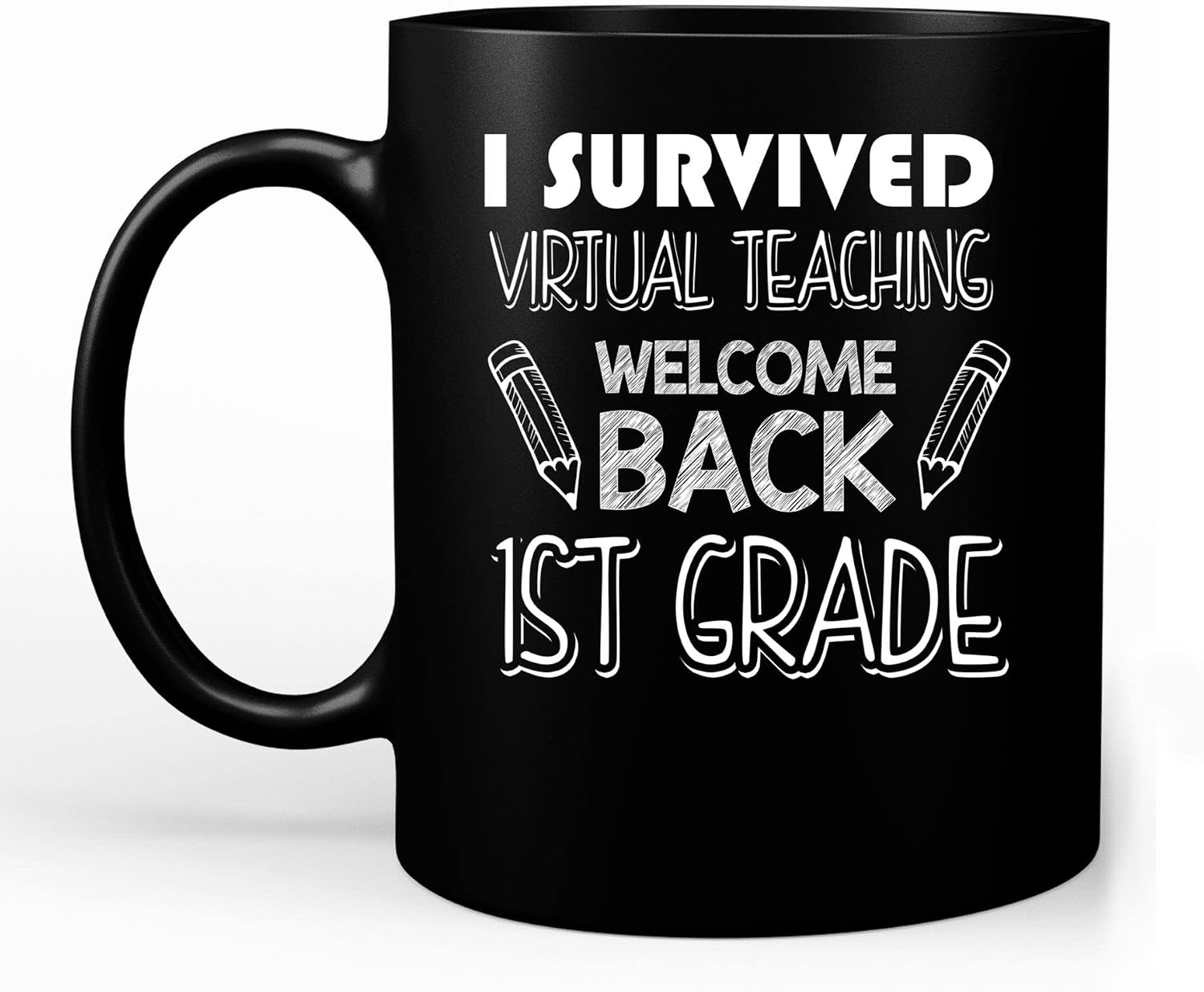 Amazon.com: I Survived Virtual Teaching Welcome Back 1St Grade Coffe ...