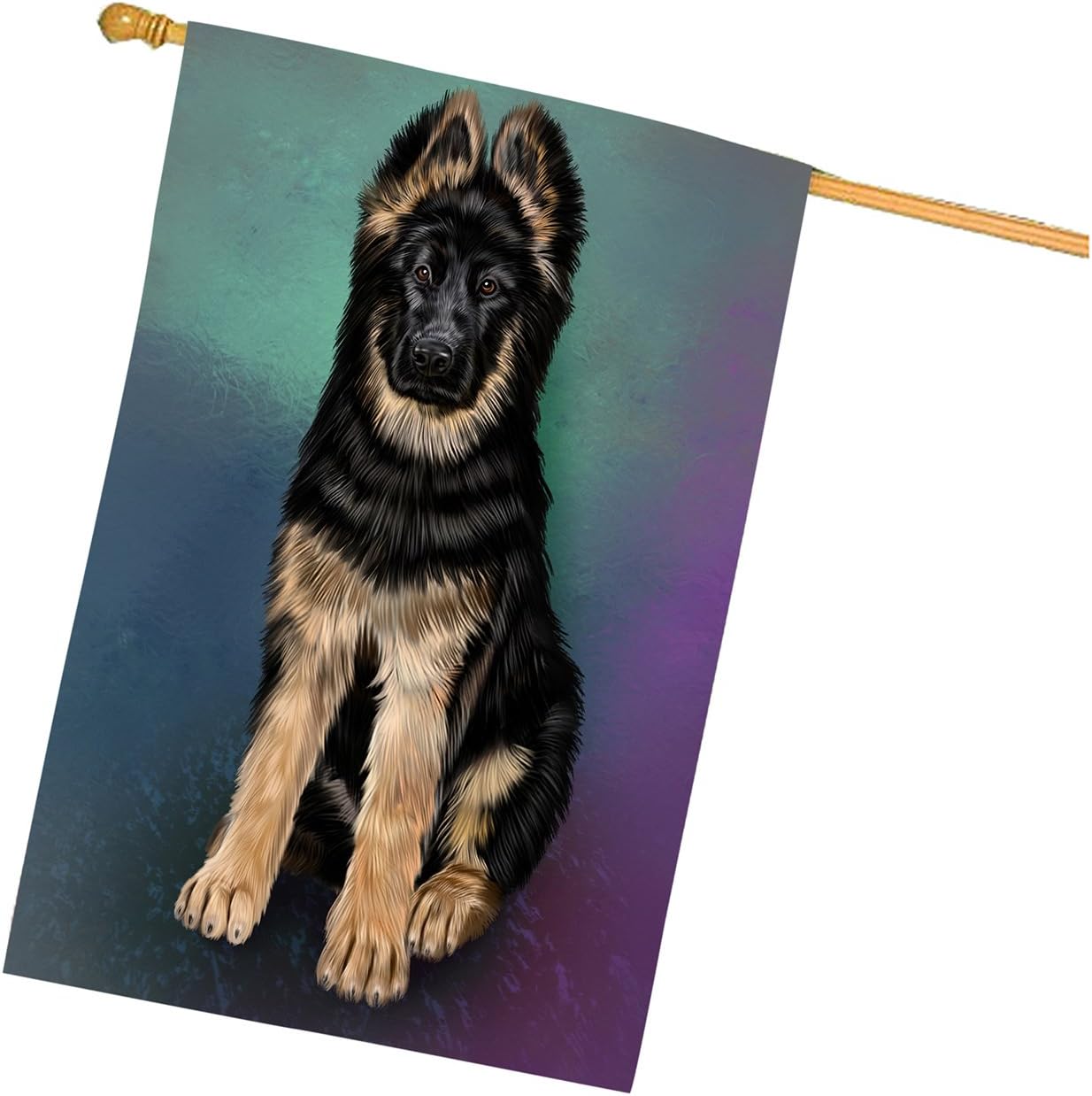 Amazon.com : German Shepherd Puppy Dog House Flag - Premium Quality ...