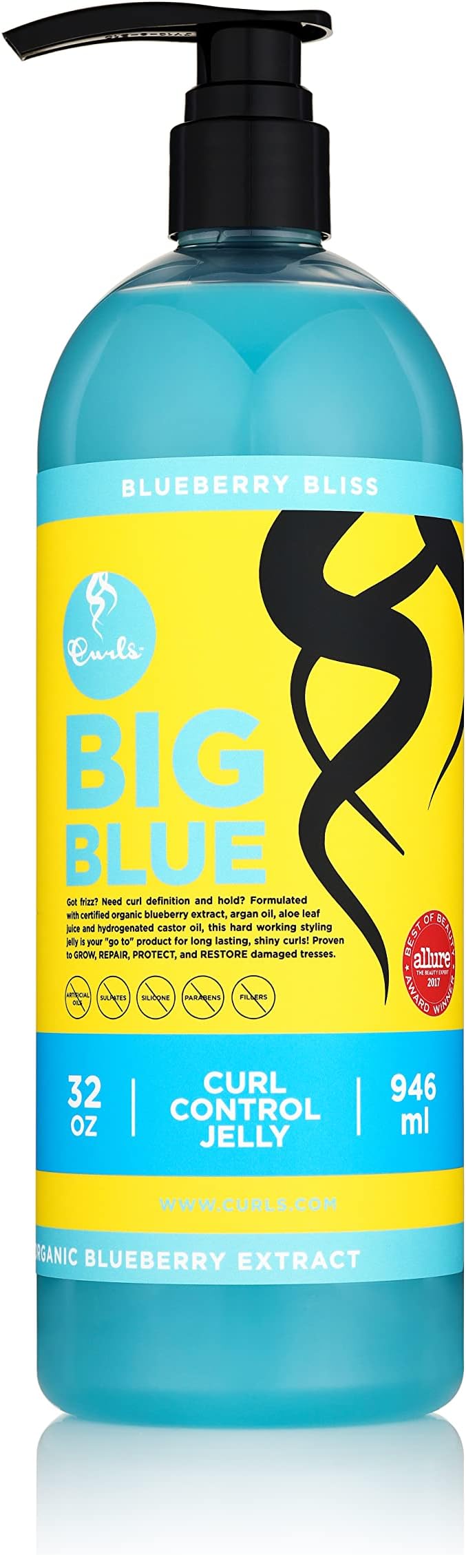 Amazon.com : Curls Blueberry Bliss Control Jelly - Define & Defrizz ...
