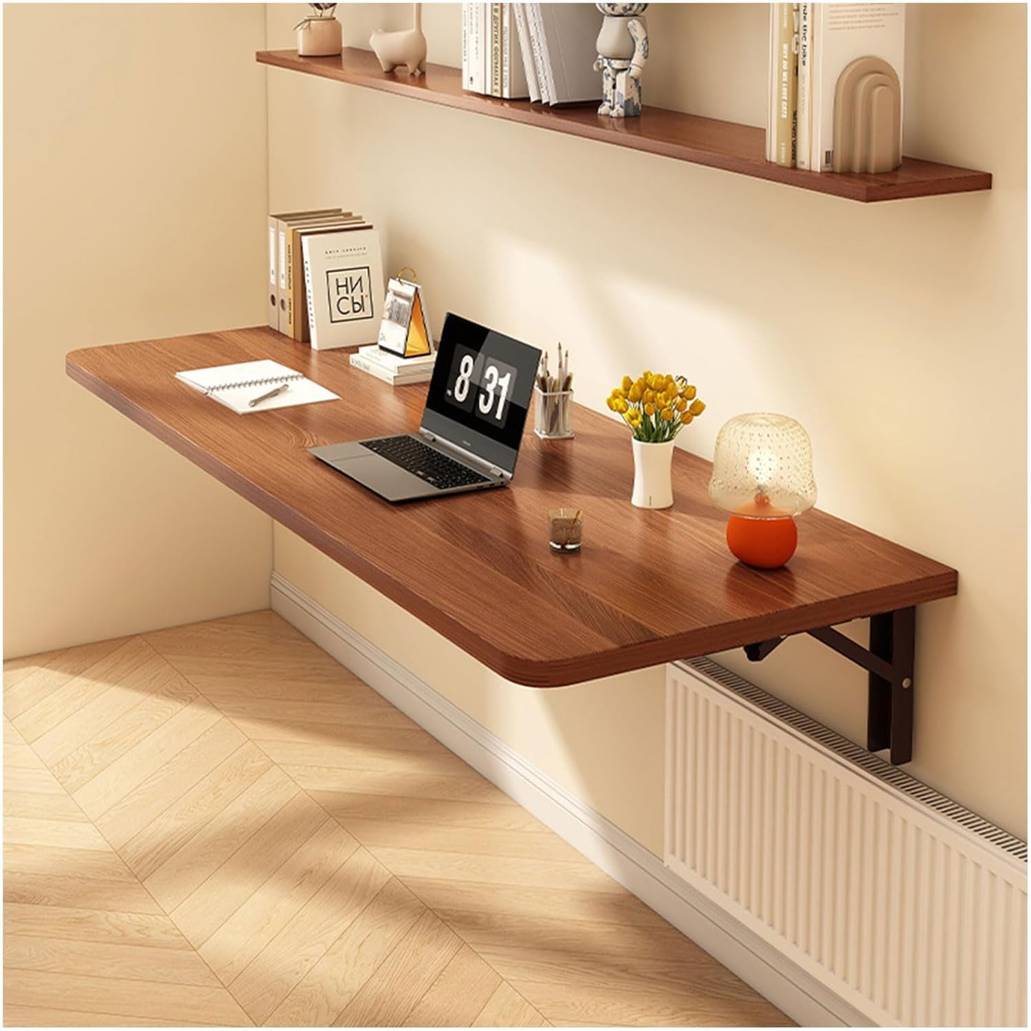 FANGXIN Wall Mounted Folding Table, Drop Leaf Tables Fold Down Floating ...