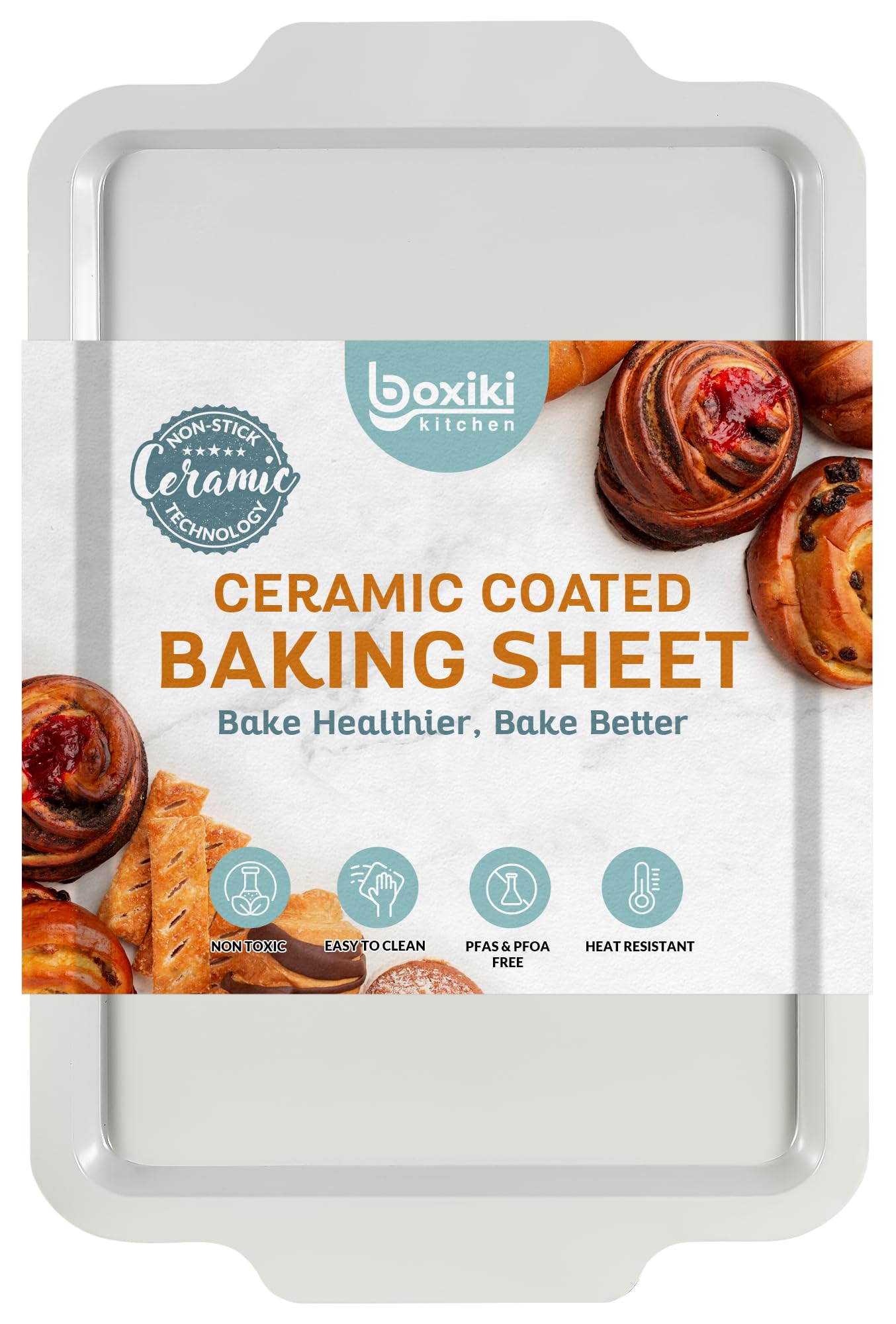 Amazon.com: Boxiki Kitchen Nonstick Ceramic Jelly Roll Pan, 15 x 10 ...