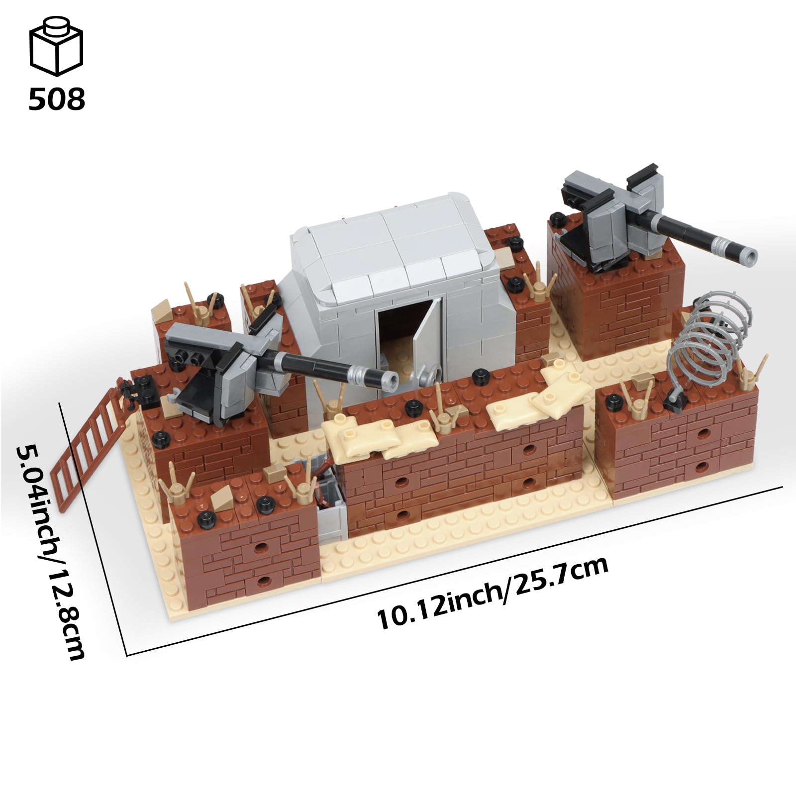 Snapklik.com : Finger Rock WW2 Military Base Bunker Trench Building Set ...