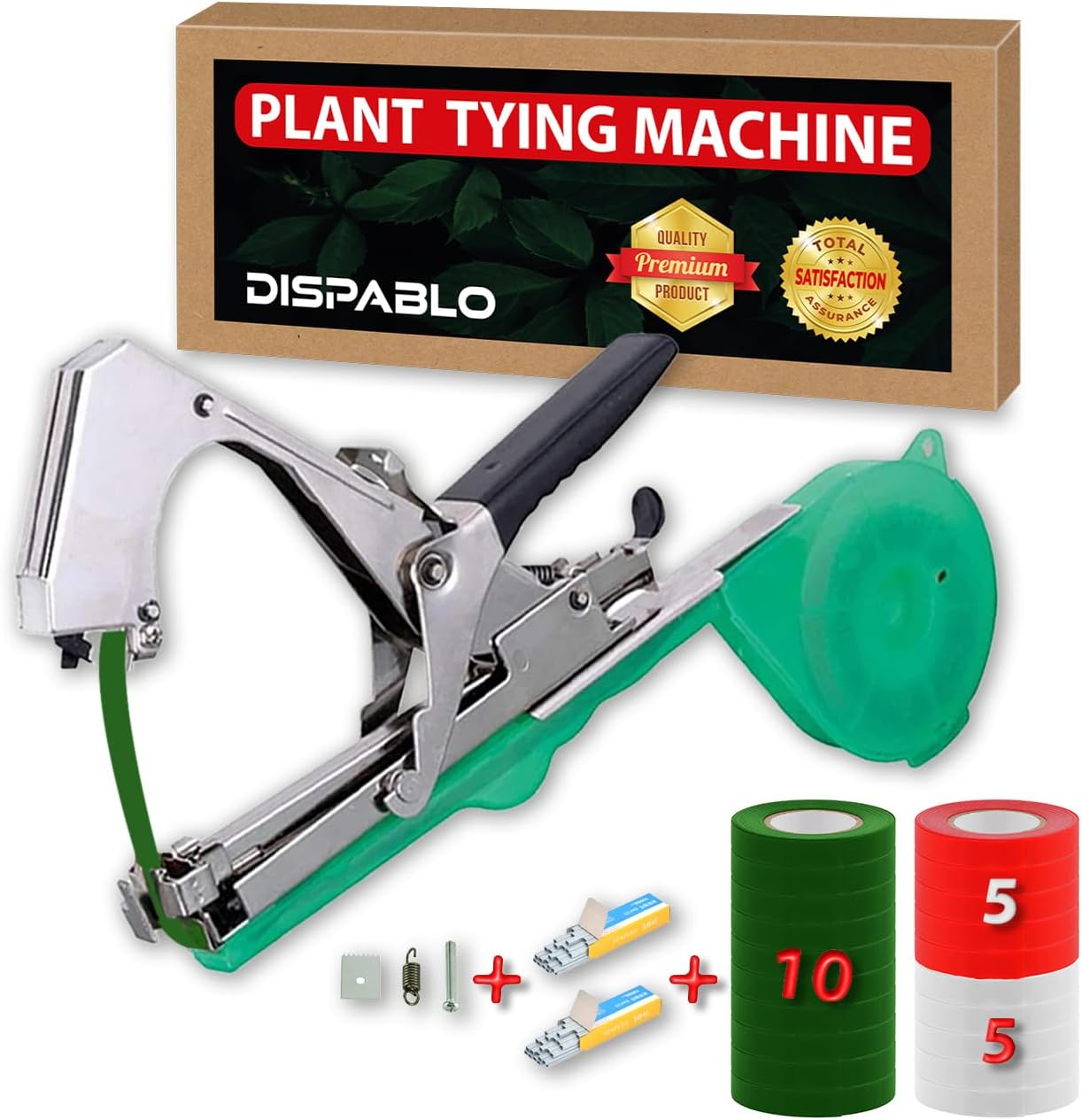 Amazon.com : Plant Tying Machine with Green Tape, Plant tie Machine ...