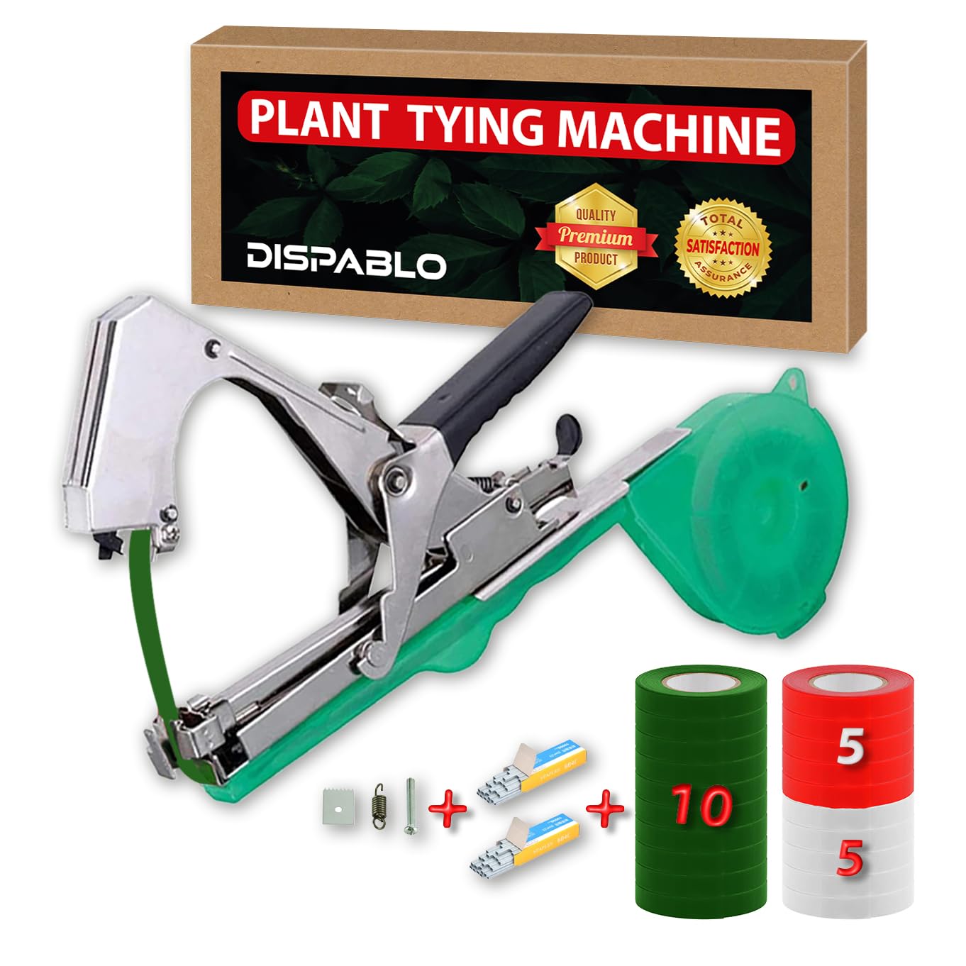 Amazon.com : Plant Tying Machine with Green Tape, Plant tie Machine ...