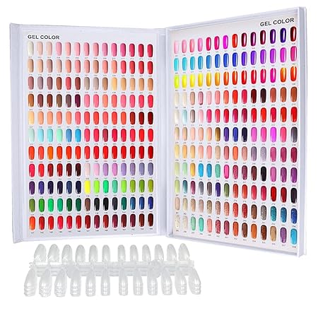 Amazon.com: 308 Nail Color Chart Display, UV Gel Polish Book Nail ...