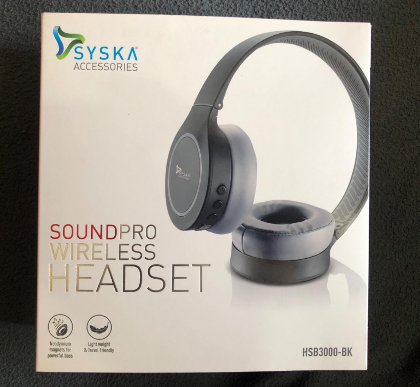 Syska HSB3000 Sound Pro Bluetooth Headset - Black : Amazon.in: Electronics