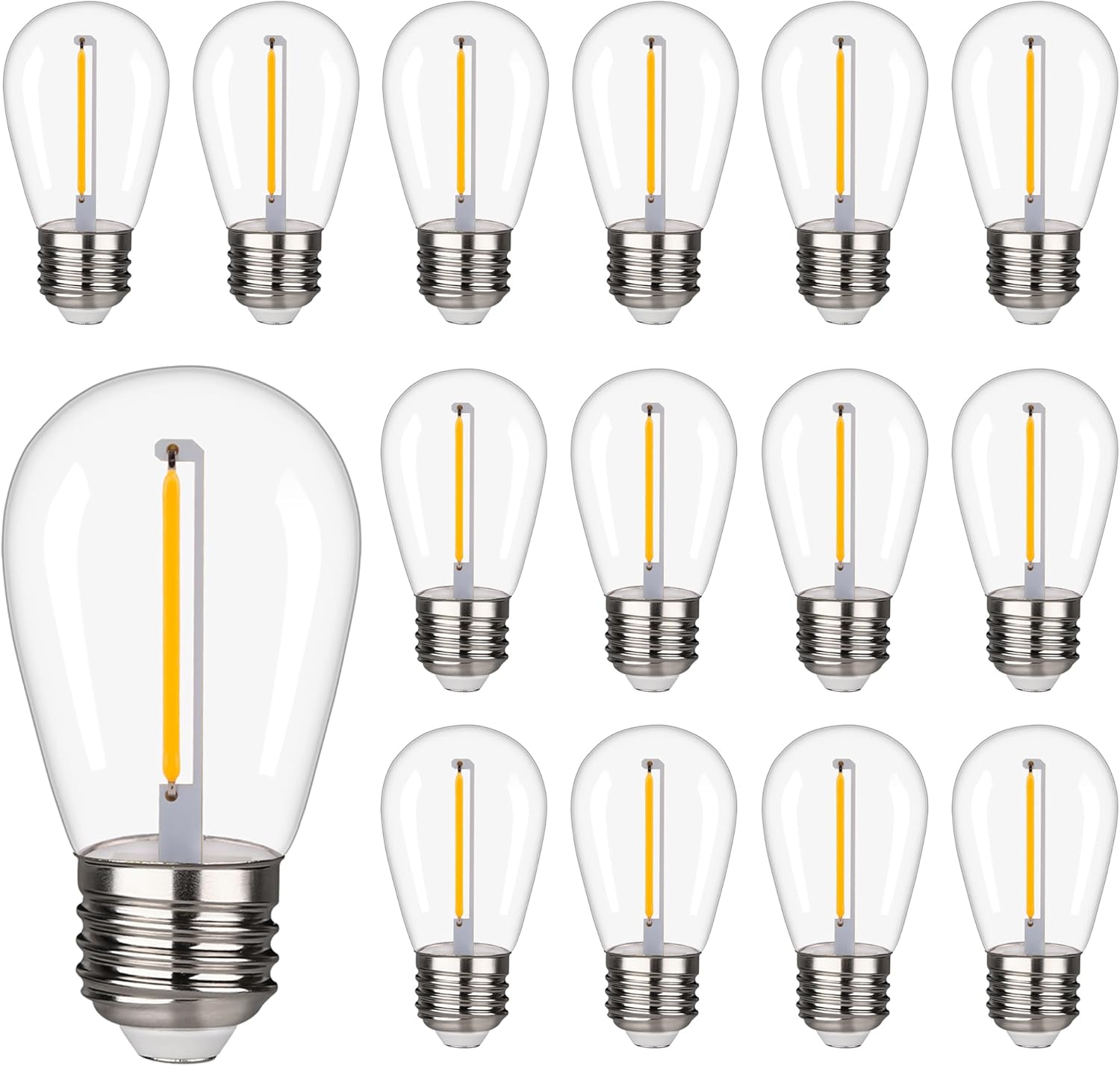 CEINBOTA CEINBOTA Shatterproof&Waterproof S14 String Light Bulbs,S14 ...