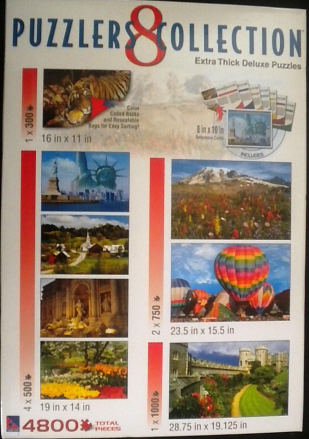 Puzzlers Collection, Rompecabezas 8 Pack, 4800 Piezas : Amazon.com.mx ...