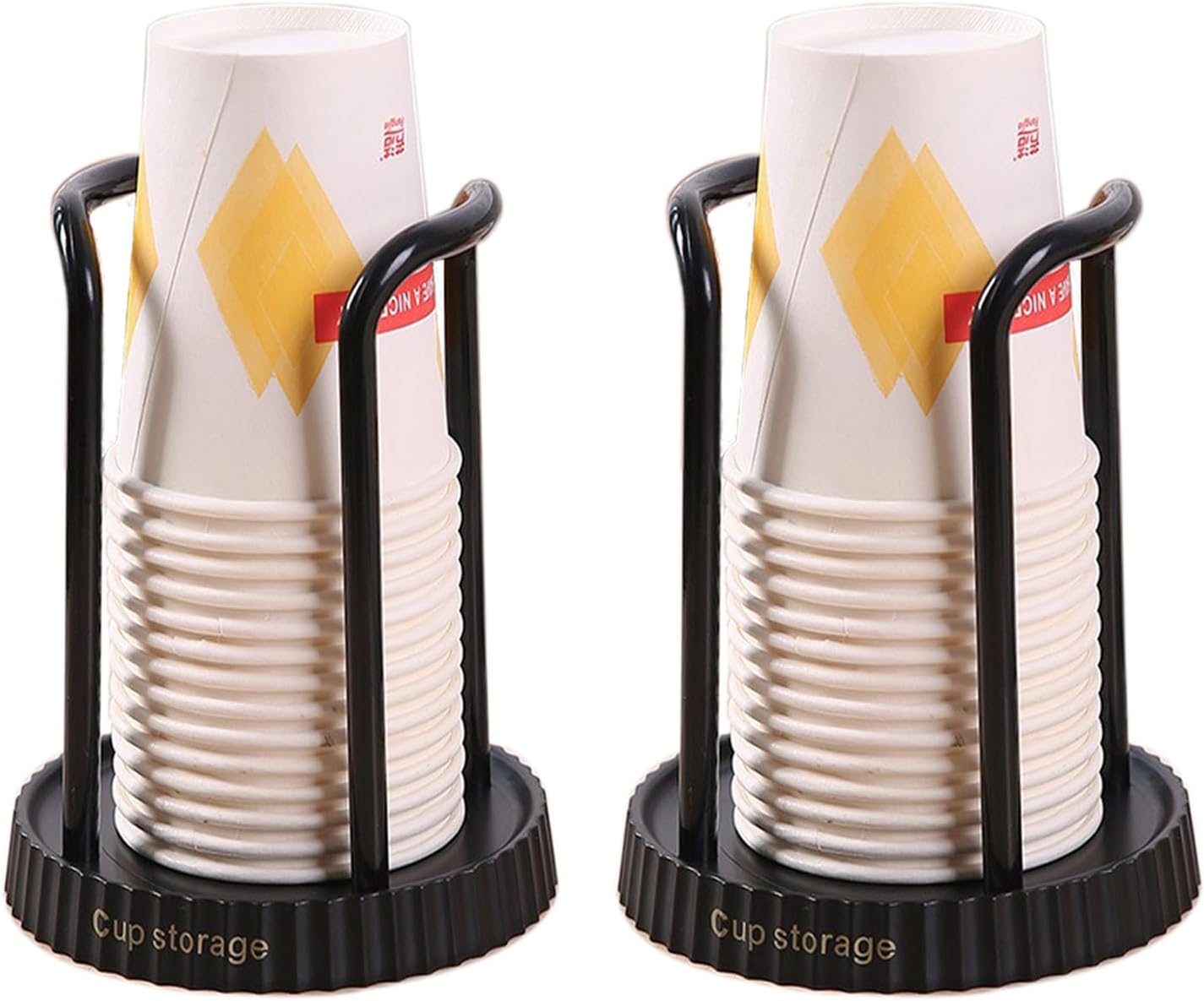 Amazon.com: 2-Pack Bathroom Cup Dispenser Plastic Fit 3-7 oz Cup Holder ...