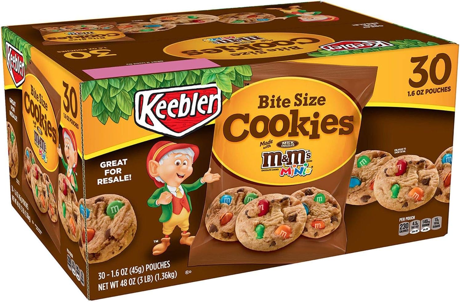 Amazon.com: Keebler Fudge Stripes Mini Cookies, 36 ct : Grocery ...