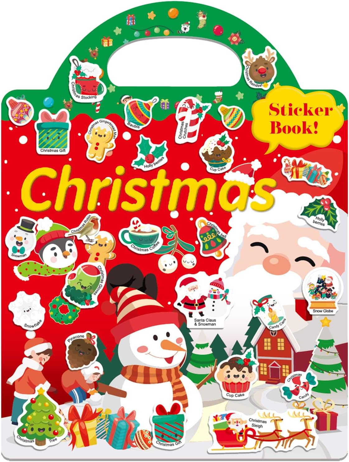 Amazon.com: MDCGFOD Reusable Sticker Books for Kids 2-4 6 Set Stickers ...