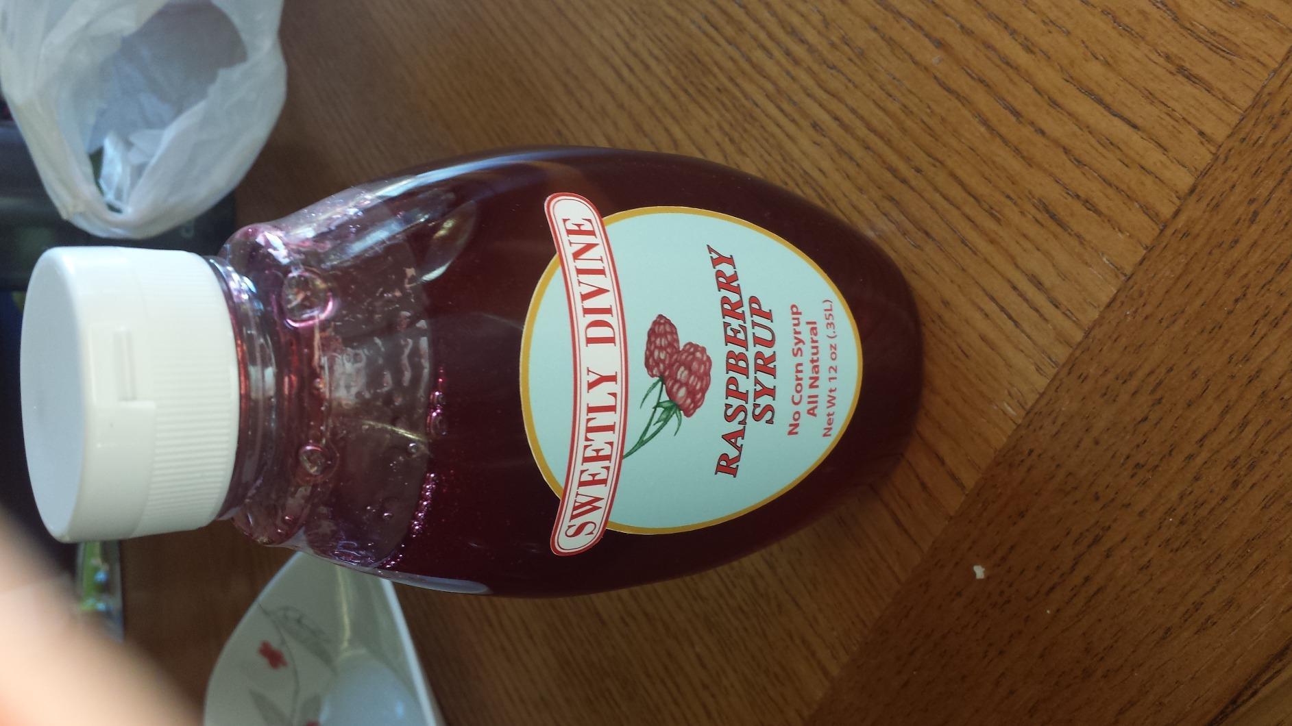 Amazon.com : Sweetly Divine Natural Fruit Flavored Raspberry Syrup for ...