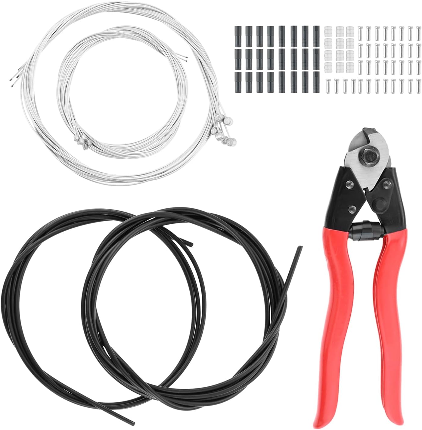 Amazon.com : Nagpew 91 Pieces Bike Cable Kit, Bicycle Shift Brake Cable ...