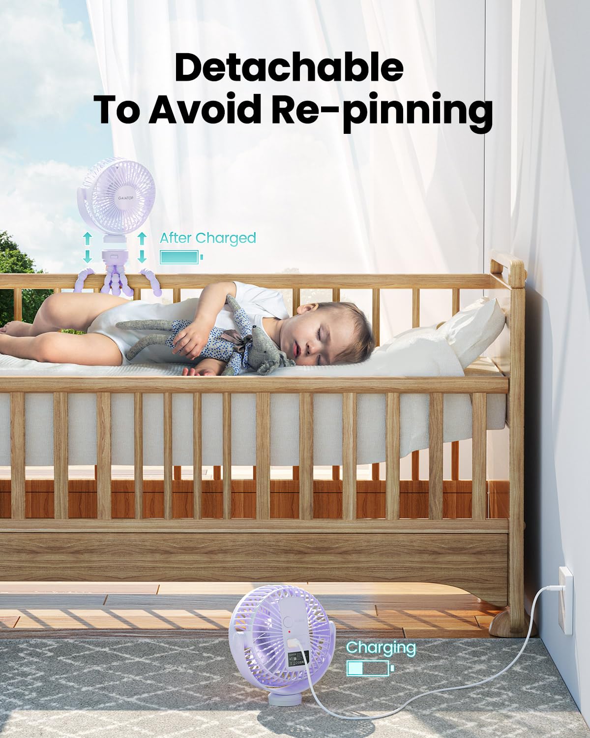 Snapklik.com : Gaiatop Mini Electric Fan