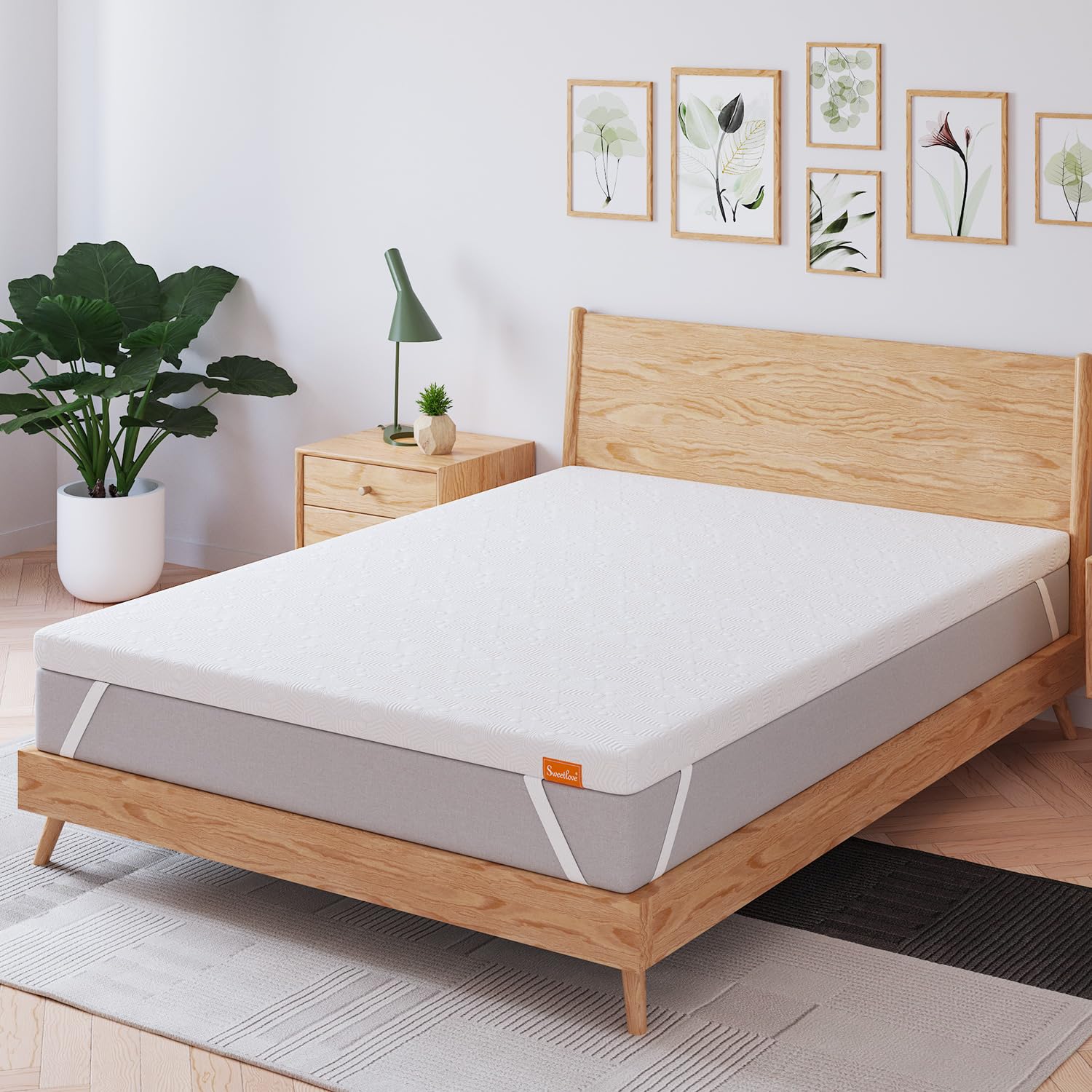 Sweetlove Double Gel Memory Foam Mattress Topper - Premium Cooling ...