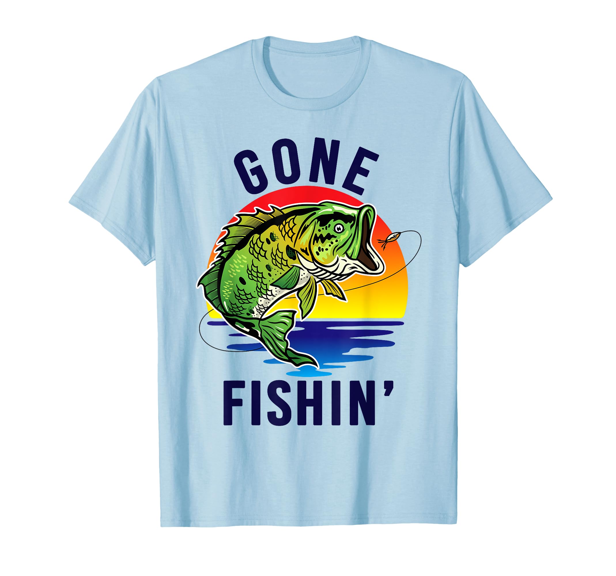 Amazon.com: Gone Fishing-Shirt Youth Boys Kids Toddler Funny Bass Fish T-Shirt : Clothing, Shoes ...