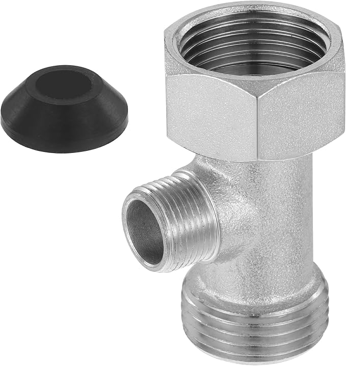 T Attachment for Bidet Splitter Valve Shower Splitter Toilet Adapter ...