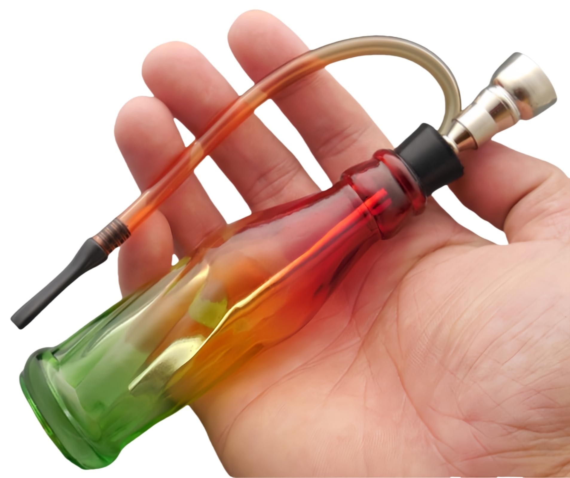 YEESAM Portable Glass Bong Glass Bongo Water Pipe, Mini Bong Hookah ...