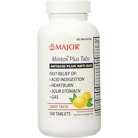 Amazon.com: Mintox Plus Antacid Anti-Gas Generic for Maalox Plus ...