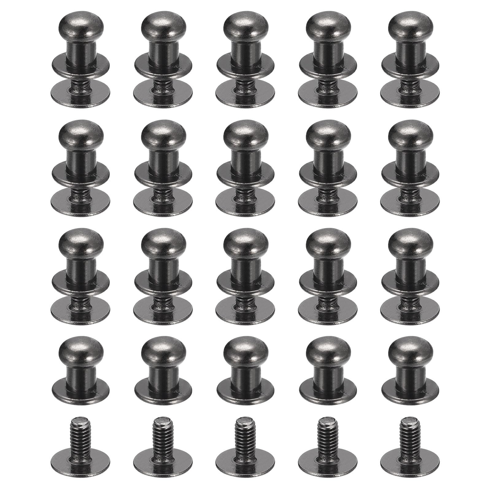 Amazon.com: uxcell 6mm Ball Head Stud Rivets Screw Back, 20Pack Round ...