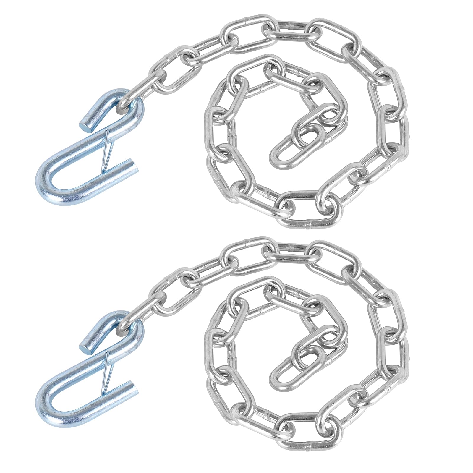 Snapklik.com : TeukRiGa 3/16 X 27 Grade 30 Steel Boat Trailer Safety Chain