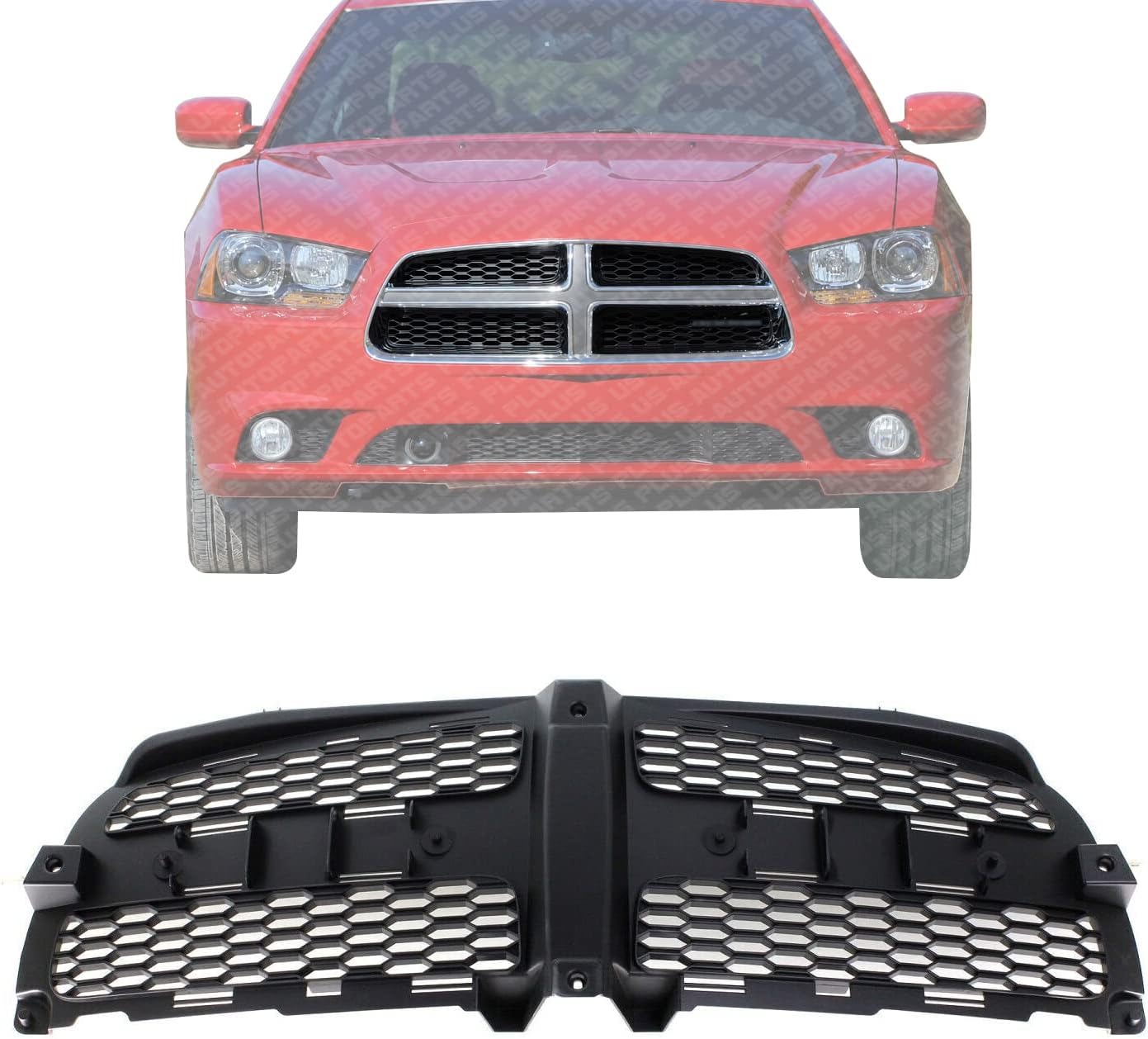 Amazon.com: US AUTO PARTS PLUS New Front Grille Insert Textured Direct ...